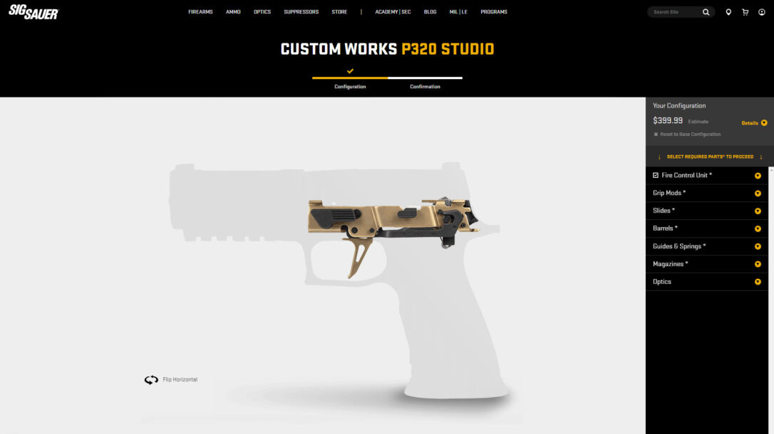 Sig P320 FCU and Custom Shop Overcome Restrictive State Laws