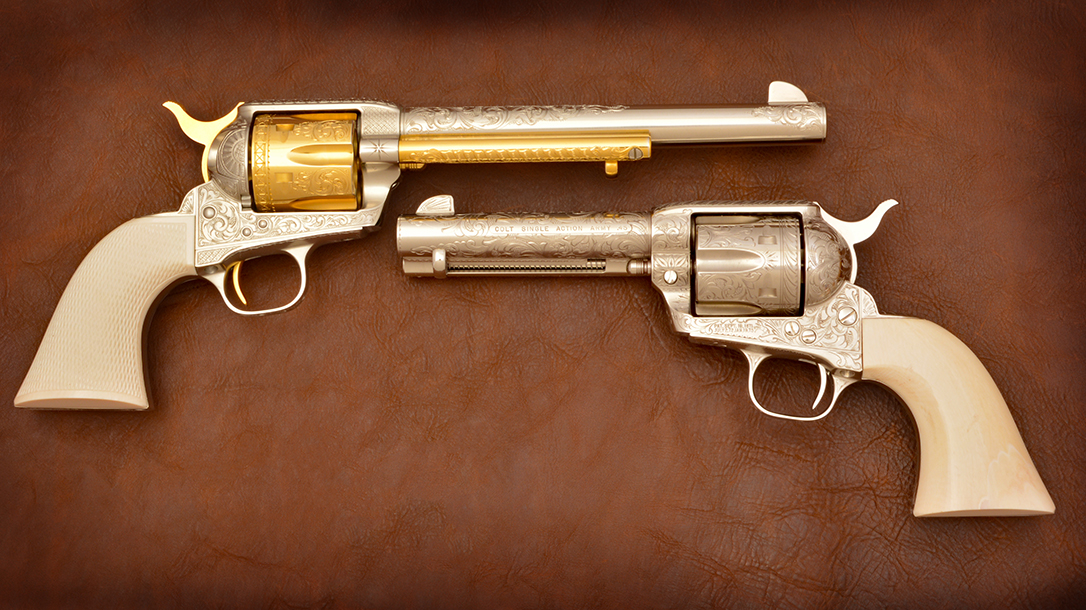 3 Engraved Colt Classic Firearms: SAA, 1911, & Hammerless